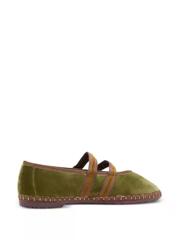 FLABELUS Claire Ballet Flats - Green