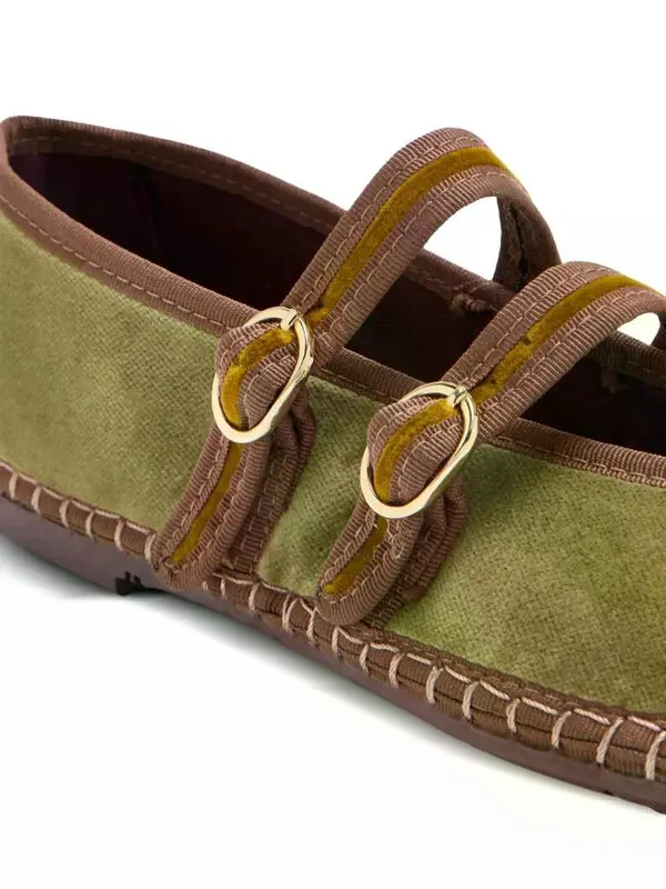 FLABELUS Claire Ballet Flats - Green
