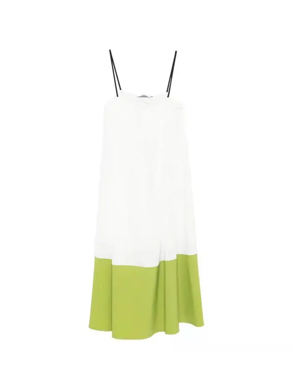 Proenza Schouler Saria Colorblock Midi Dress - White