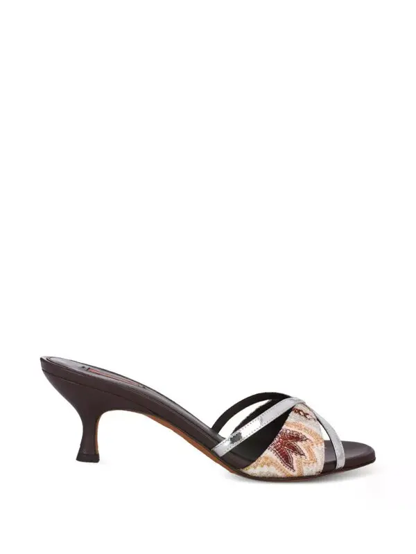 Missoni Kate Raschel-arabesque Strappy Sandals - Neutrals