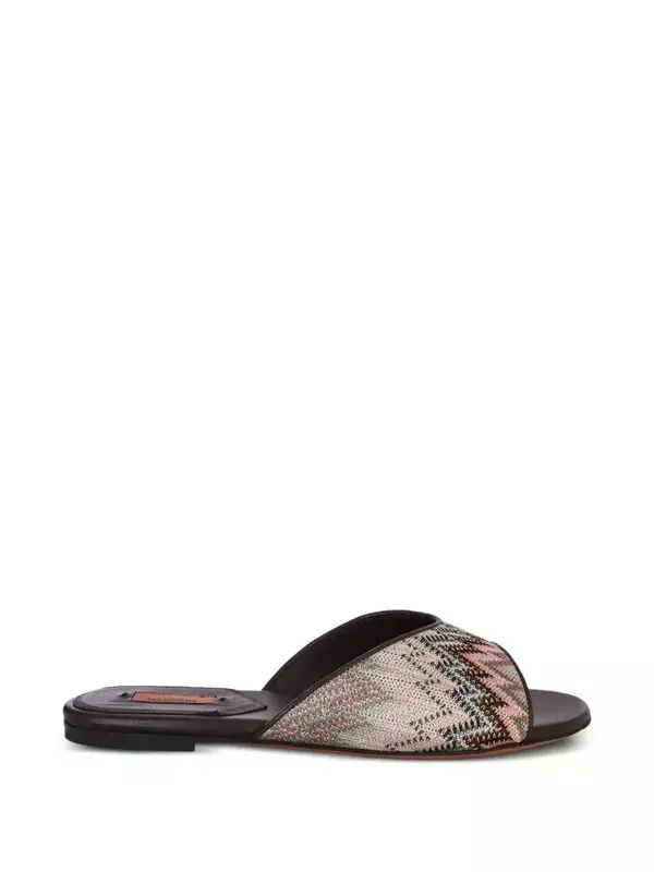 Missoni Liza Flat Sandals - Brown