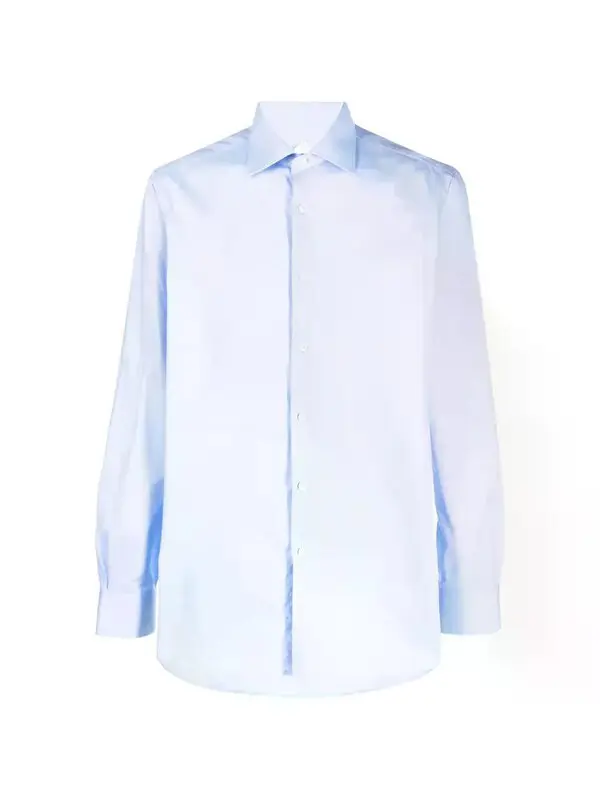 Pal Zileri Long-sleeve Cotton Shirt - Blue