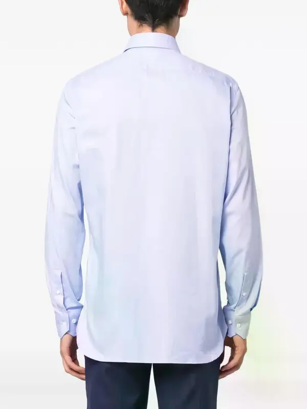 Pal Zileri Long-sleeve Cotton Shirt - Blue