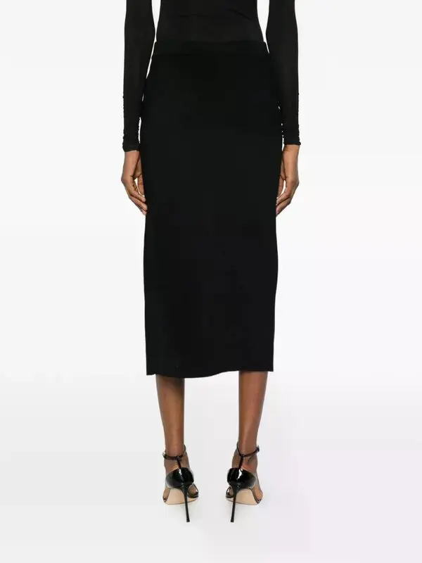 AROVESCIO Midi Skirt - Black