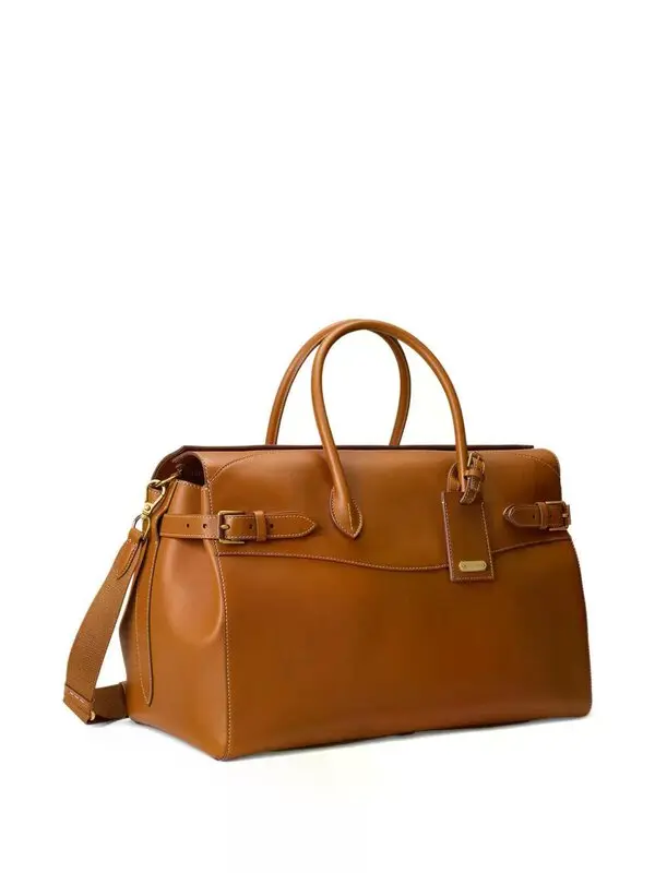 Ralph Lauren Purple Label Buckled Bedford Calfskin Duffle - Brown
