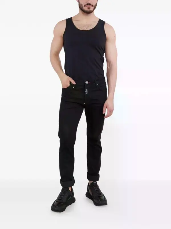 Philipp Plein Logo Trousers - Black