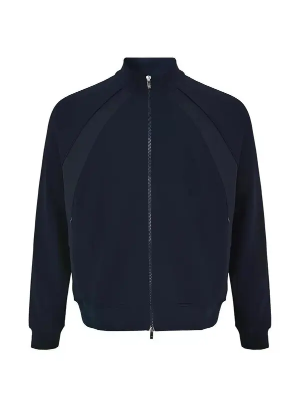 Pal Zileri Panelled Zip-up Cotton Sweatshirt