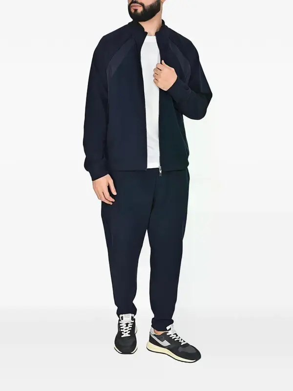 Pal Zileri Panelled Zip-up Cotton Sweatshirt