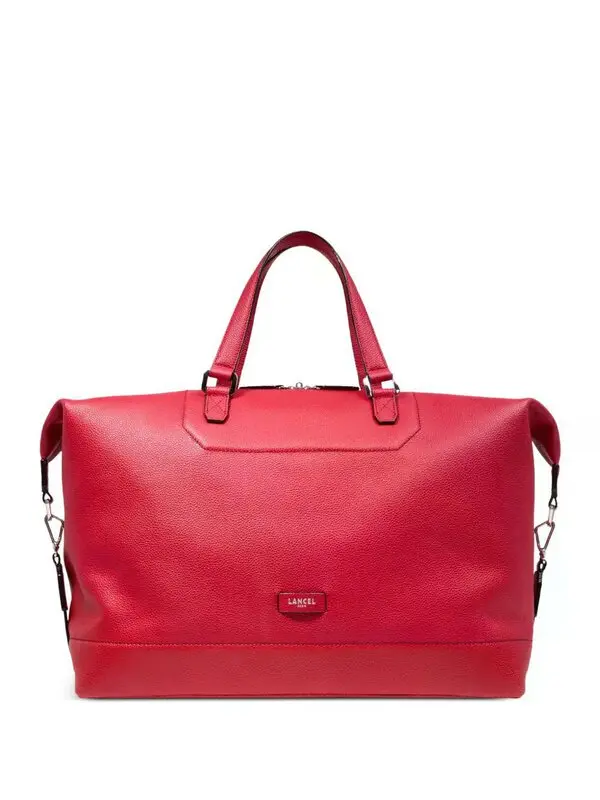 LANCEL Embossed Leather Luggage Bag