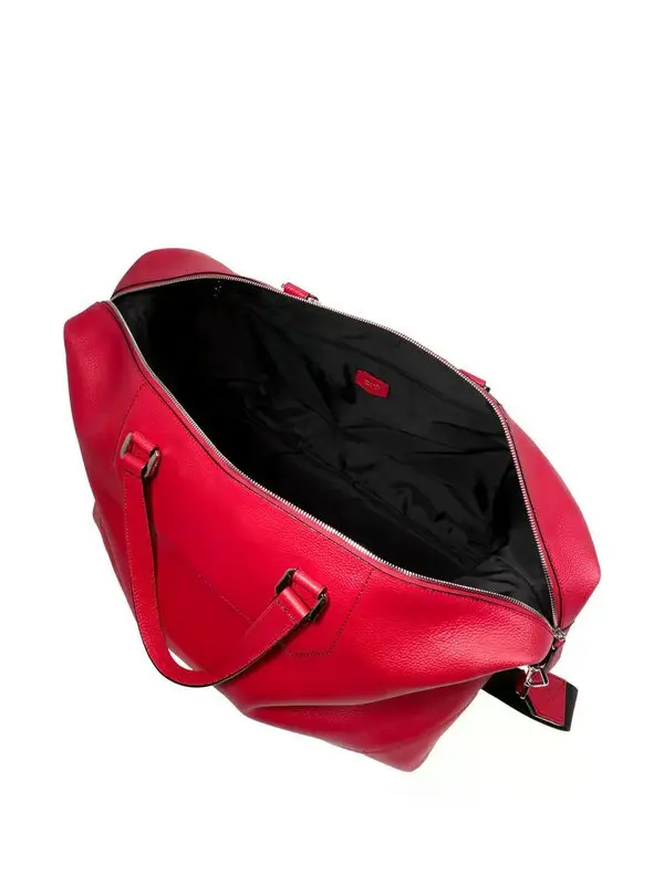 LANCEL Embossed Leather Luggage Bag
