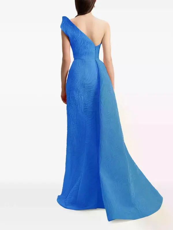 GEMY MAALOUF One-shoulder Draped Maxi Dress