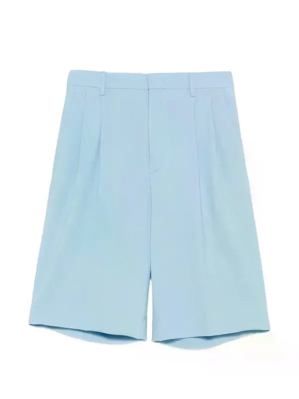 Tagliatore Pleated Shorts - Blue