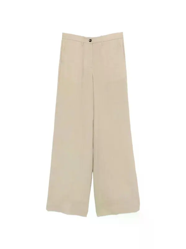 NINE:INTHE:MORNING Karen Button Palazzo Pants - Neutrals