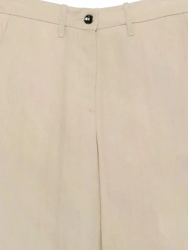 NINE:INTHE:MORNING Karen Button Palazzo Pants - Neutrals