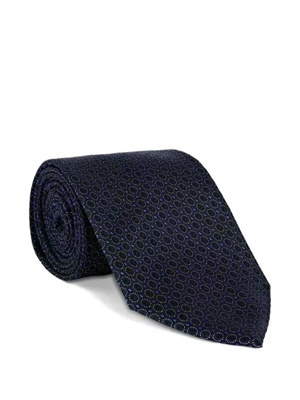 Pal Zileri Dot-pattern Neck Tie - Blue