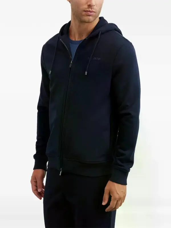 Pal Zileri Hooded Zip Sweater