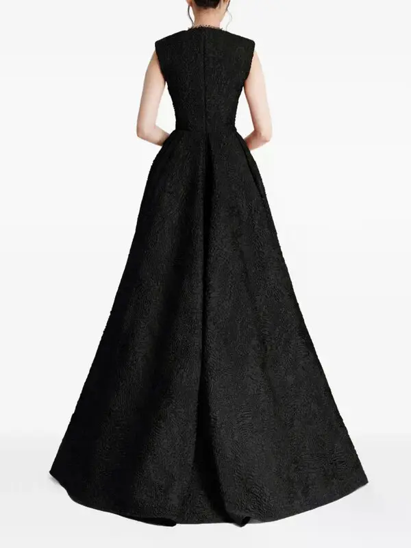GEMY MAALOUF Structured-shoulder Maxi Dress