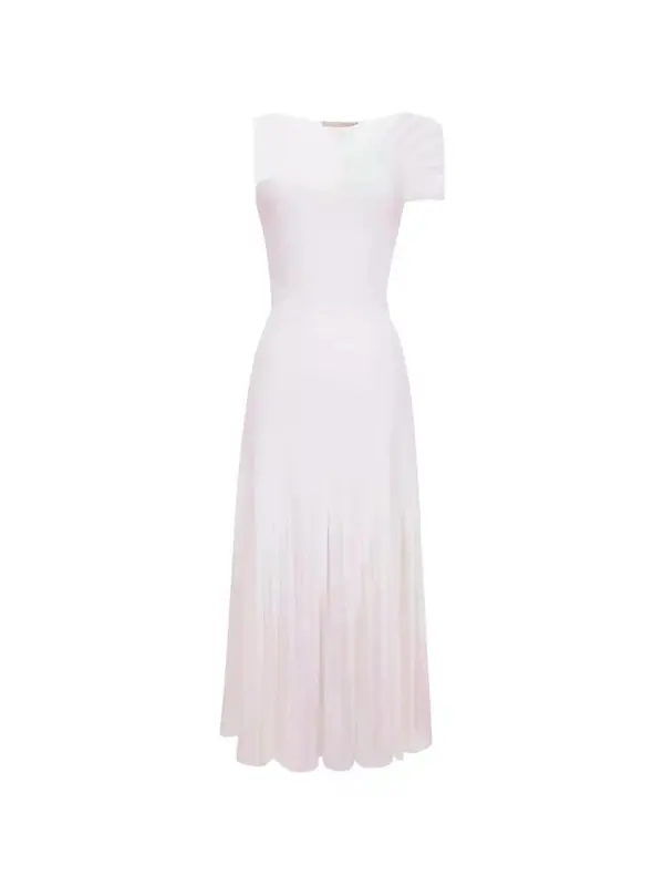 GEMY MAALOUF Flared Midi Dress - White