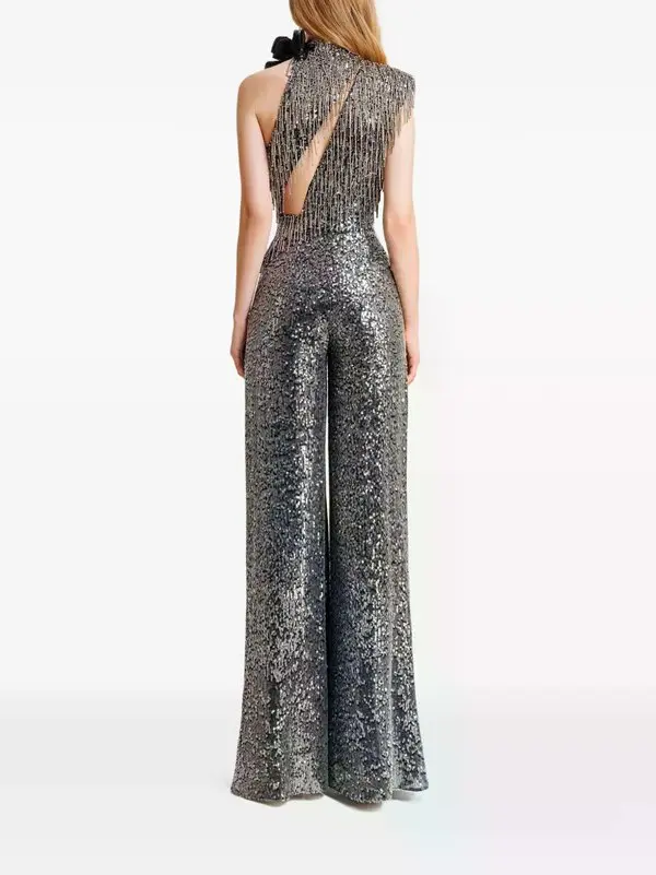 GEMY MAALOUF Embroidered Sequins Jumpsuit