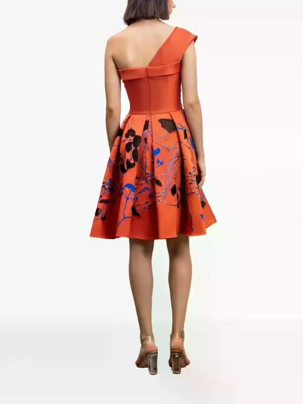 GEMY MAALOUF Bow-detail Mini Dress - Orange