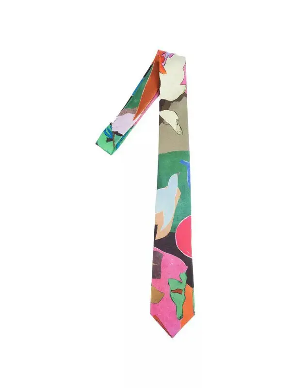 Paul Smith Abstract-print Tie - Pink