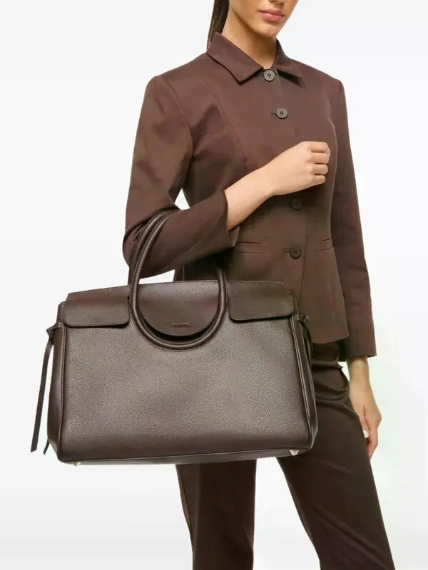 Staud Leather Maude Tote - Brown