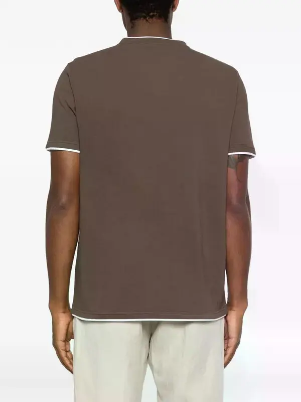 Kiton Crew-neck T-shirt - Brown