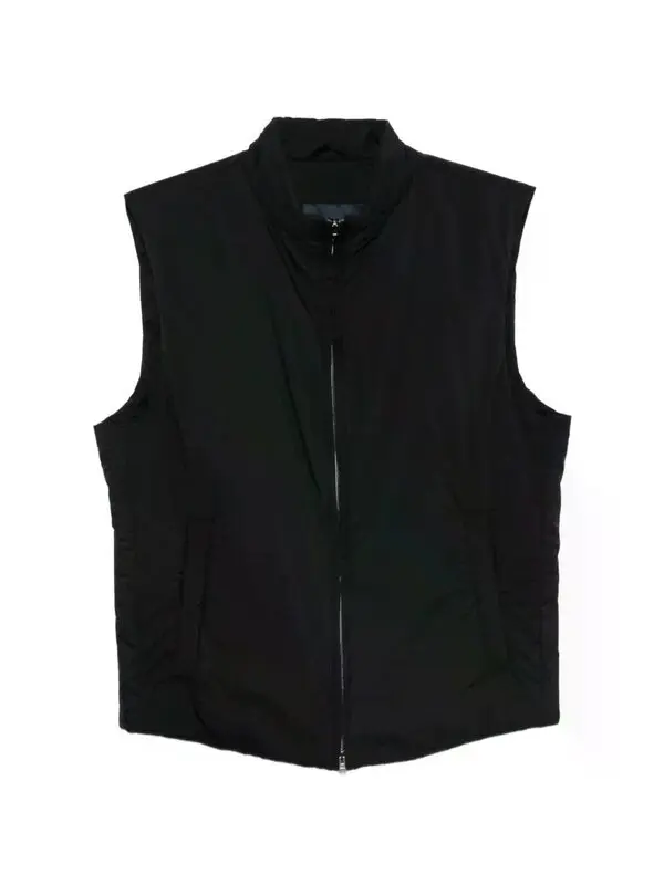 Herno Zip Sleeveless Gilet - Black