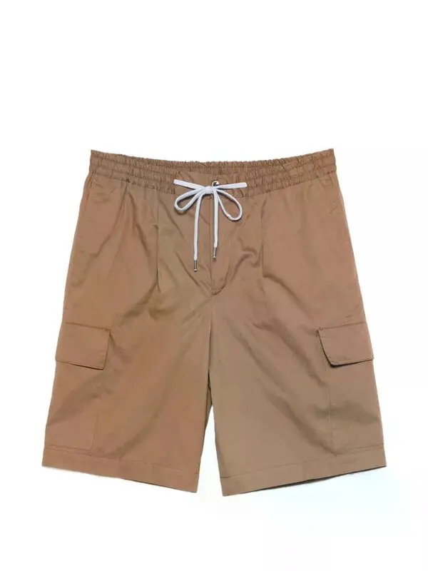 PT TORINO Cargo Pocket Drawstring Shorts - Brown