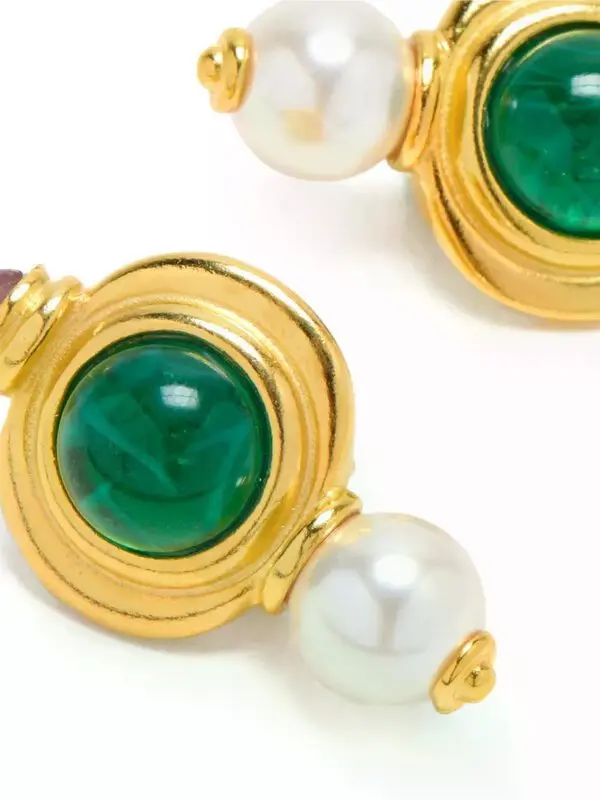 BEN-AMUN Pearl Drop Clip-on Earrings