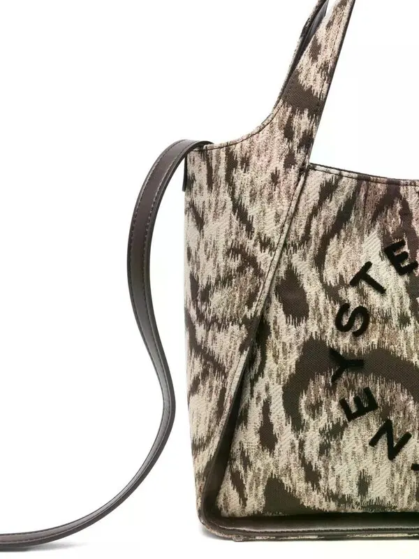 Stella McCartney Logo-plaque Tote Bag - Neutrals