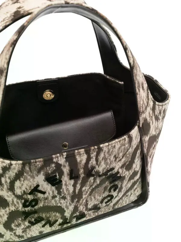 Stella McCartney Logo-plaque Tote Bag - Neutrals