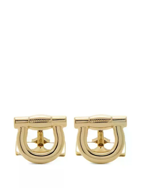 FERRAGAMO Horseshoe-detail Cufflinks - Gold