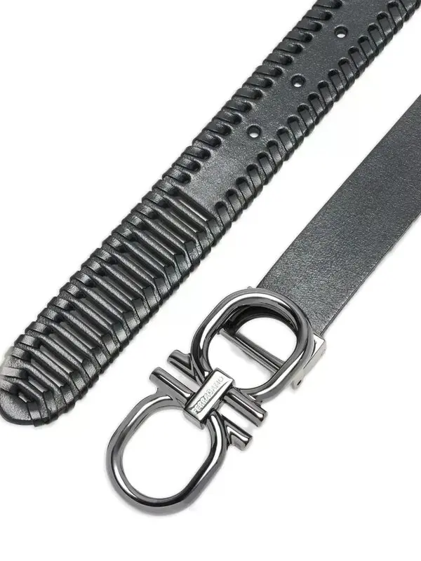 FERRAGAMO Gancini Buckle Belt - Black