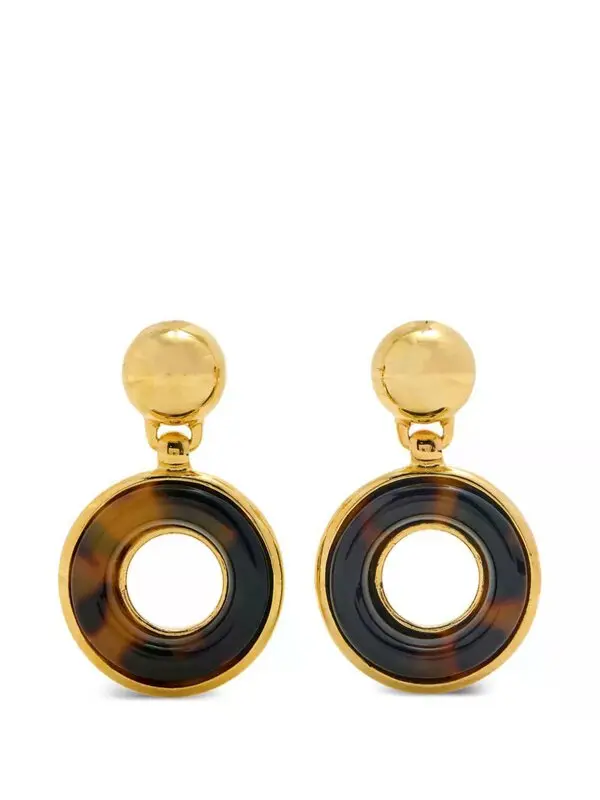 BEN-AMUN Round Drop Earrings - Gold