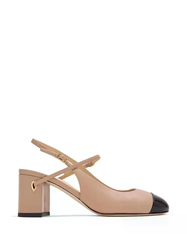 Jennifer Chamandi Mattia Slingback Pumps - Neutrals