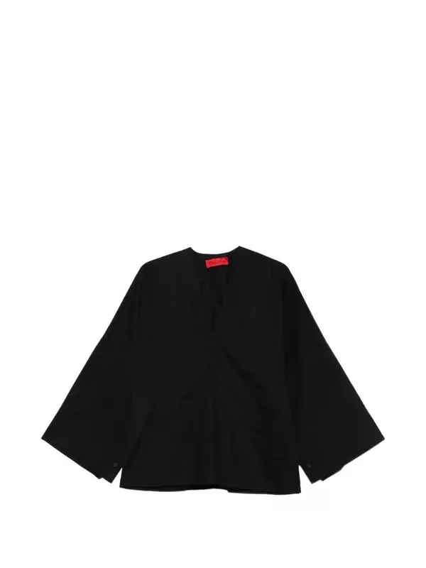 THELATEST Dana V-neck Blouse - Black