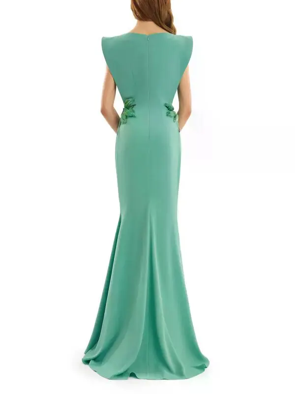 GEMY MAALOUF Structured-neckline Maxi Dress