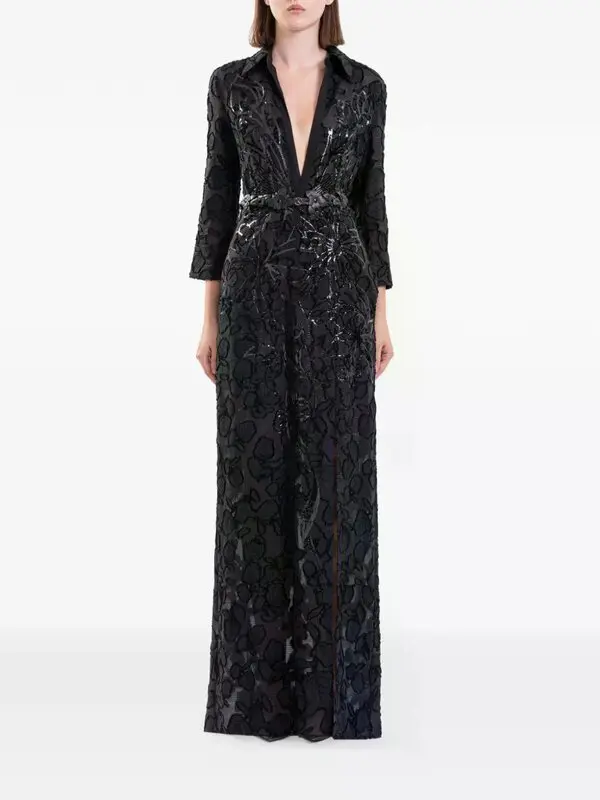 SAIID KOBEISY Textured Maxi Dress