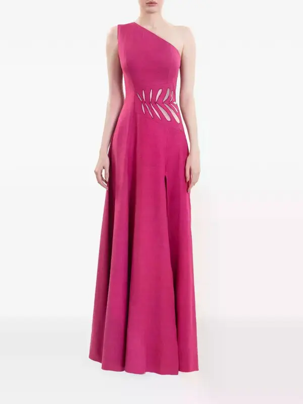 SAIID KOBEISY One-shoulder Cut-out Dress