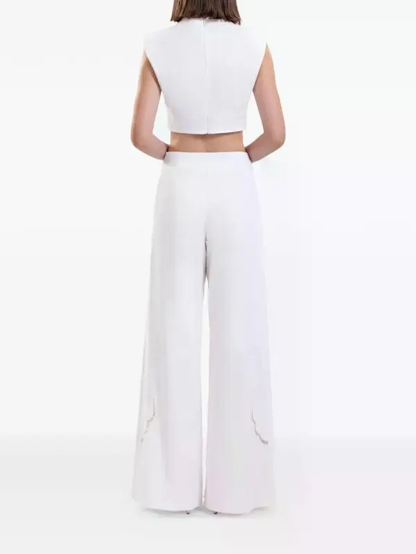 SAIID KOBEISY Perforated Denim Top And Pants