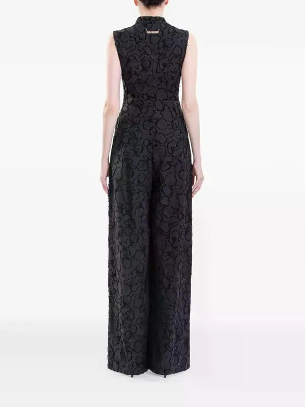 SAIID KOBEISY Textured Sleeveless Jumpsuit