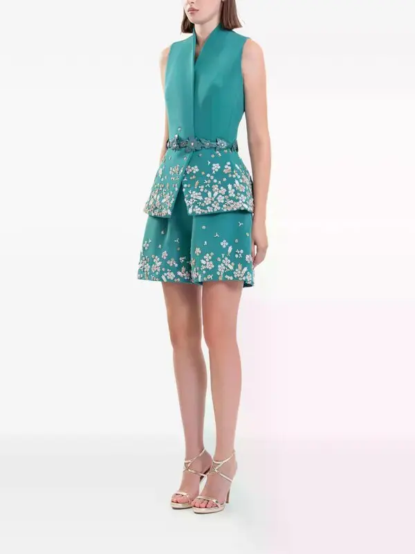 SAIID KOBEISY Tailored Embroidered Shorts