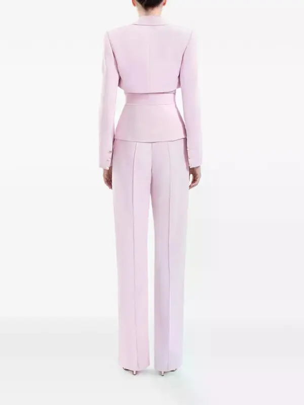 SAIID KOBEISY Embroidered Cropped Top