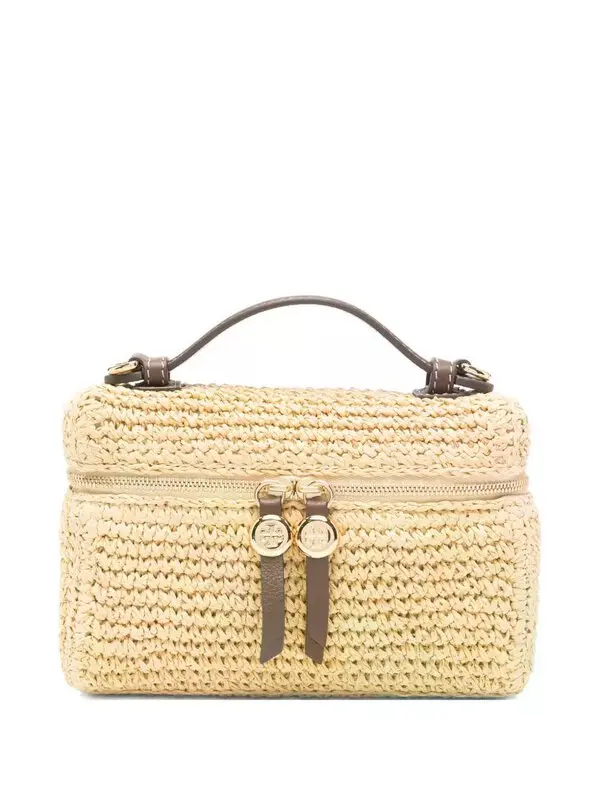 Tory Burch Raffia Mini Bag - Neutrals