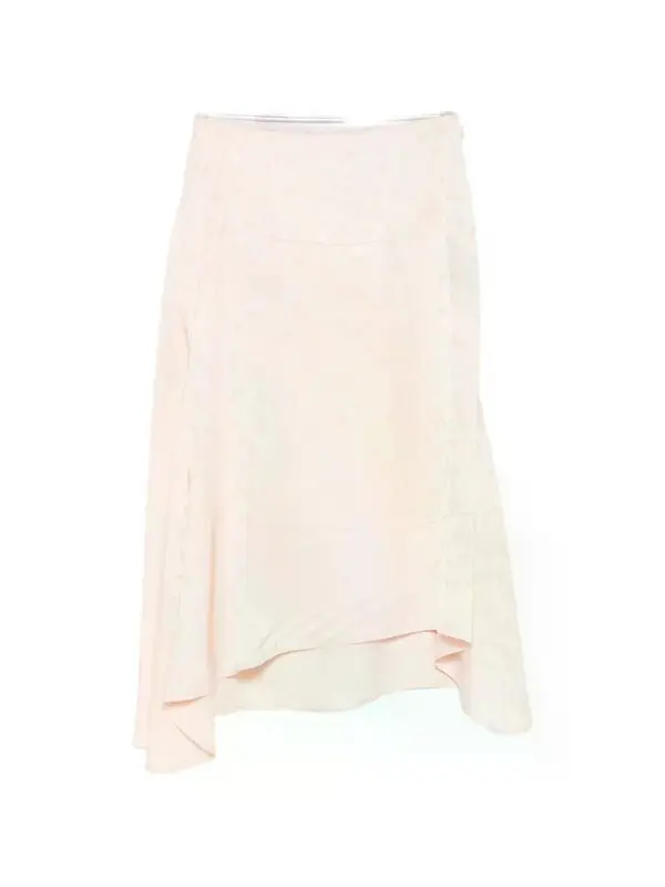 Victoria Beckham Floral-pattern Midi Skirt - Pink