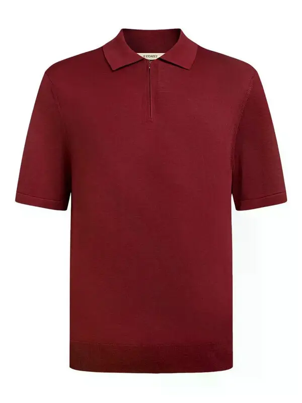 12 STOREEZ Zip Silk-cotton Polo Shirt