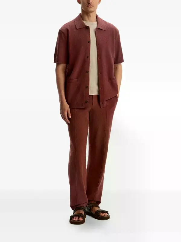 12 STOREEZ Textured Button Knit Shirt