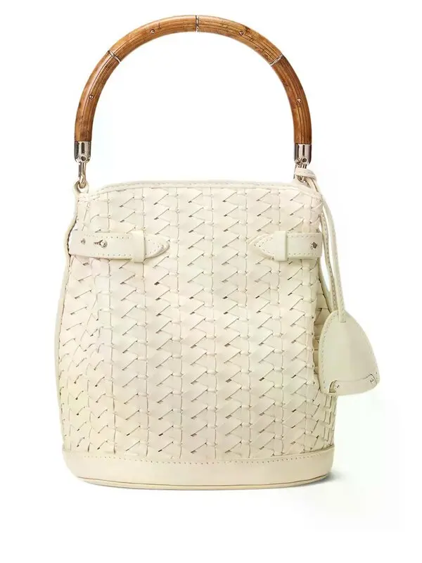 Ralph Lauren Small Braided Bucket Bag - Neutrals