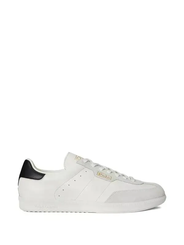 Polo Ralph Lauren Suede Panelled Sneakers - White